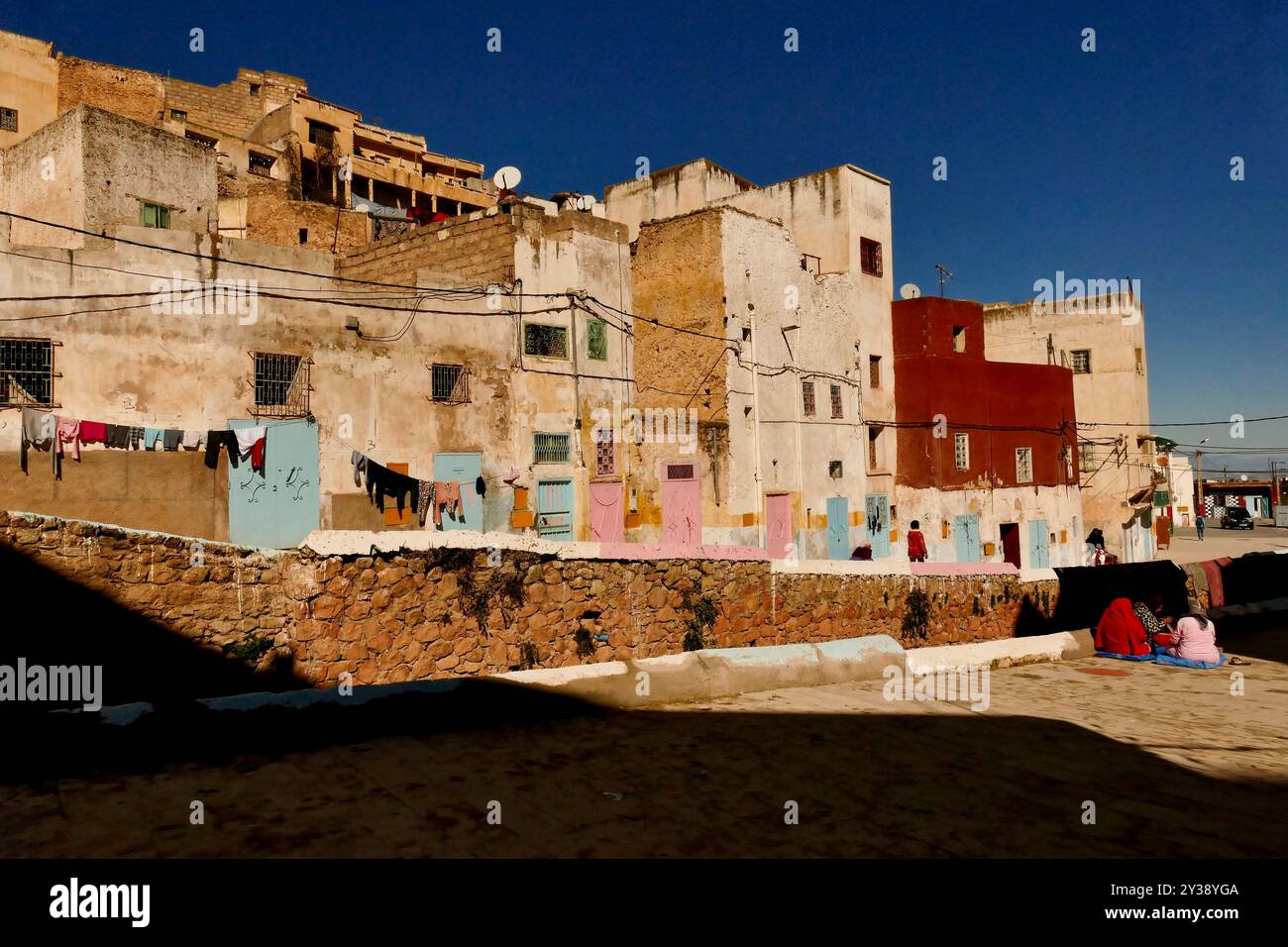 Bhalil Morocco the city of cave houses, 6 km north west of Sefrou. This ...