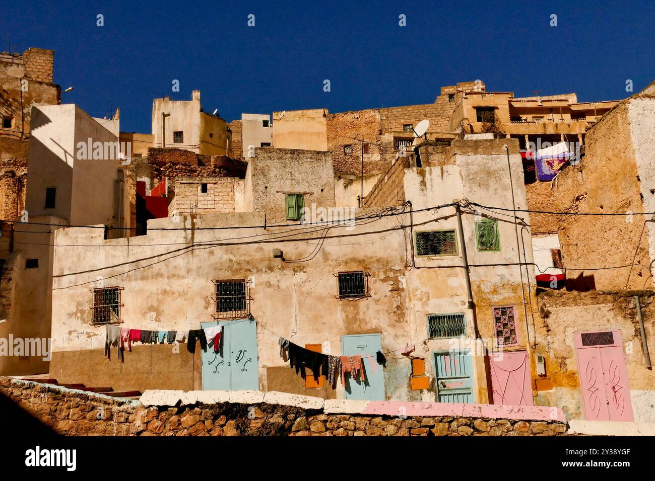 Bhalil Morocco the city of cave houses, 6 km north west of Sefrou. This ...