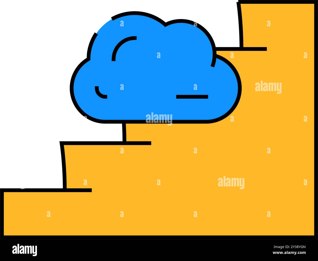 stairway to heaven icon color illustration Stock Vector Image & Art - Alamy