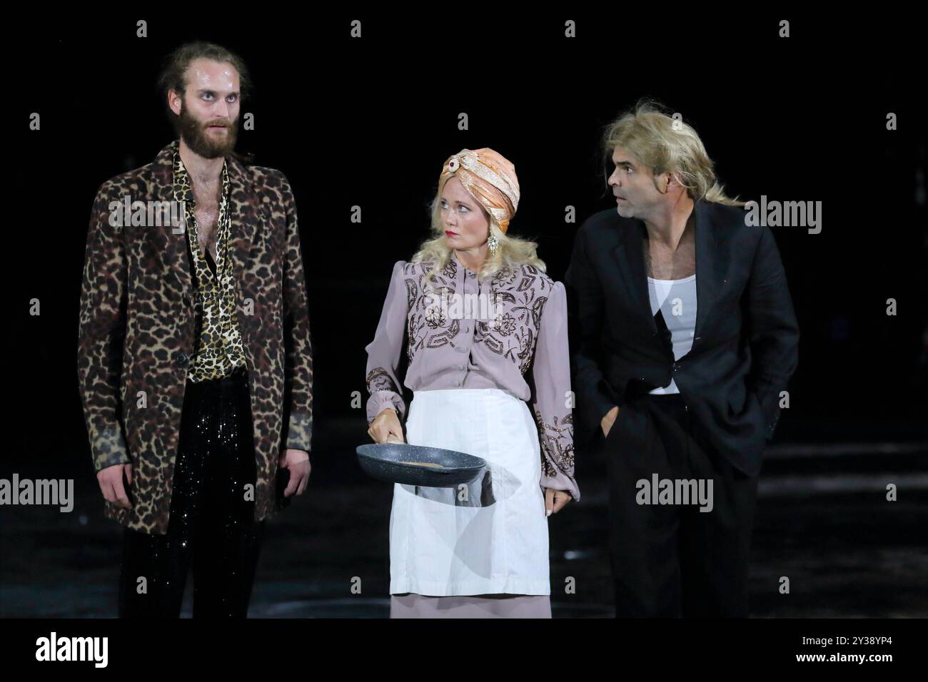 Maximilian Diehle, Pauline Knof und Andreas Döhler, v.l., während der ...