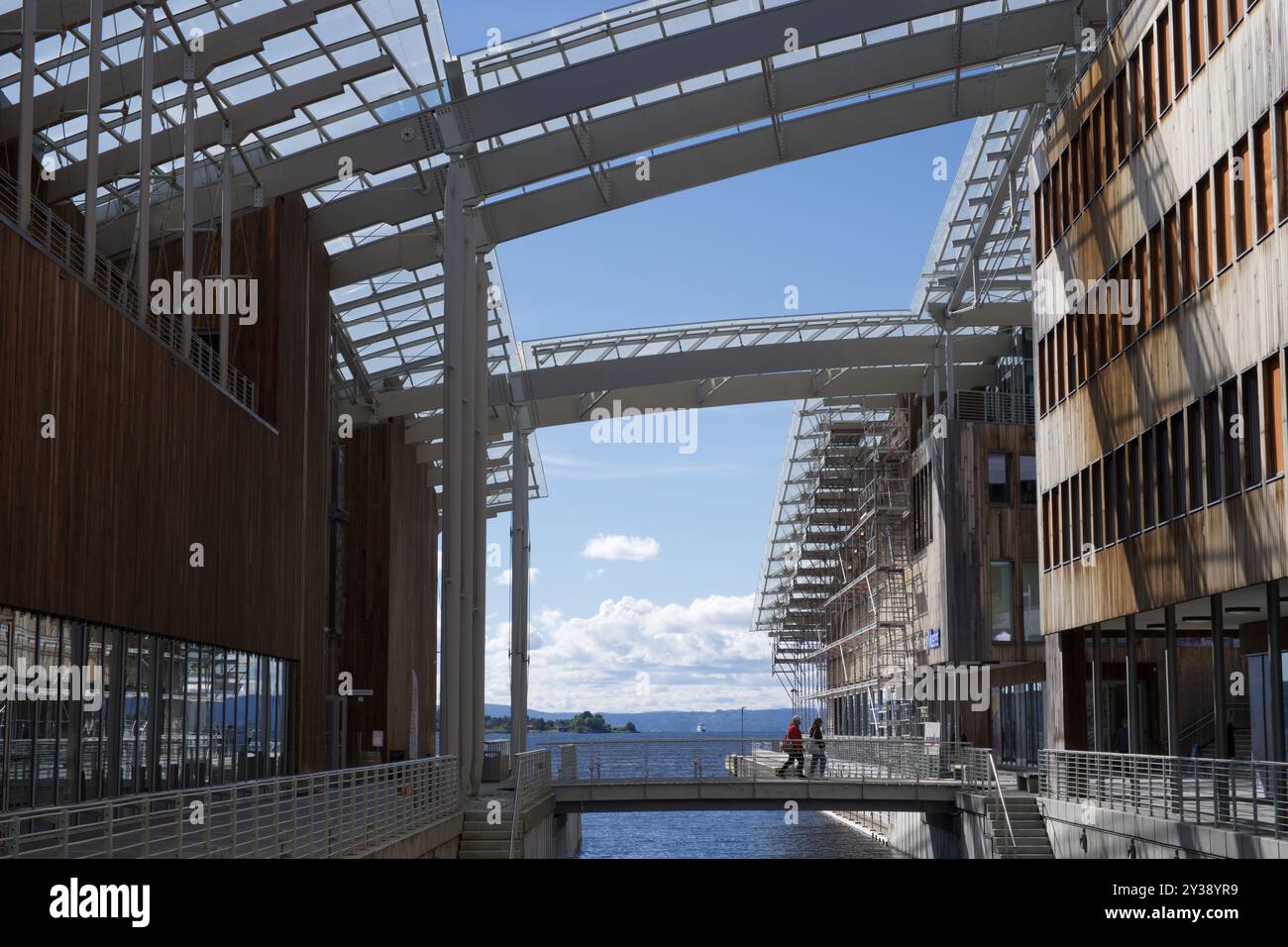 The Tjuvholmen, a neighborhood in the borough Majorstuen in Oslo ...