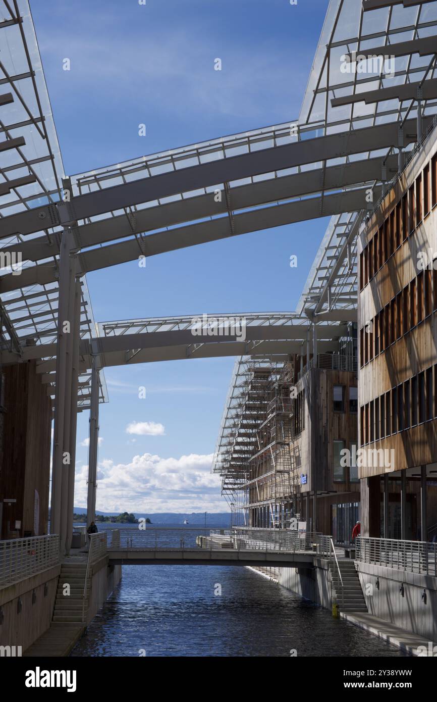 The Tjuvholmen, a neighborhood in the borough Majorstuen in Oslo ...