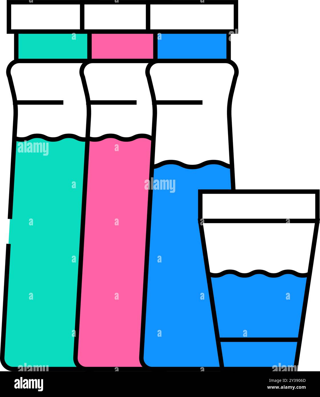 artificial food coloring icon color illustration Stock Vector Image ...