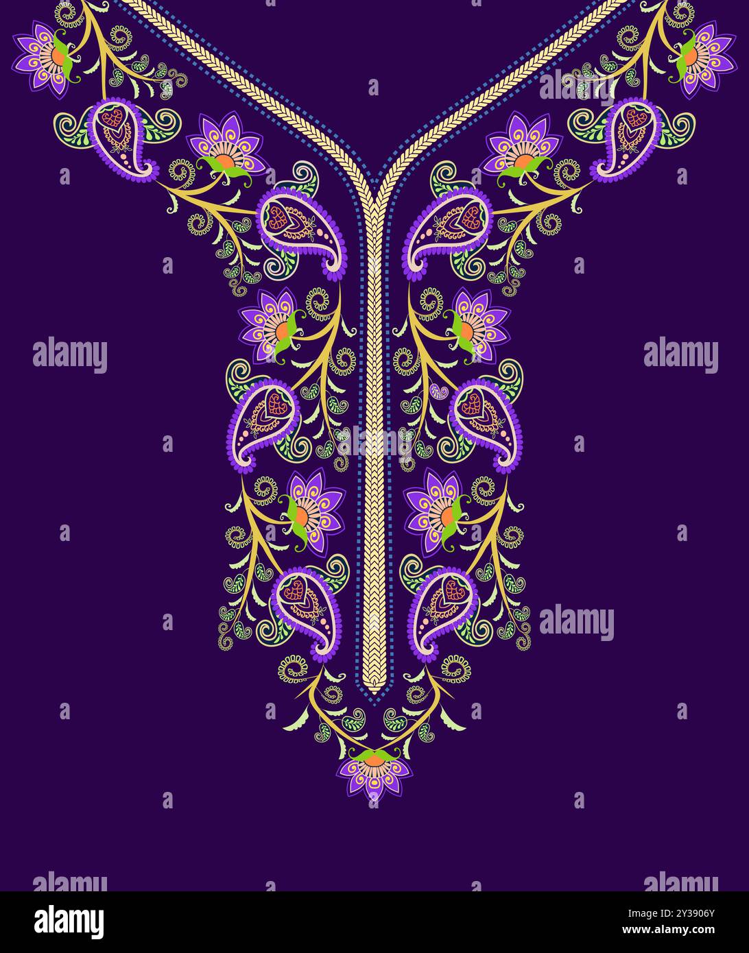 Indian dress design patterns Stock Vector Images - Alamy