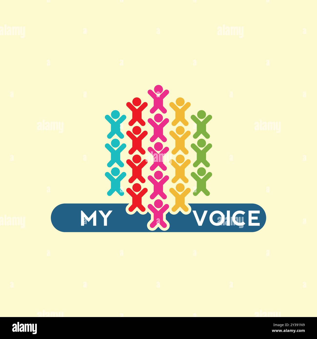 Team working and unity logo design Stock Vector Image & Art - Alamy