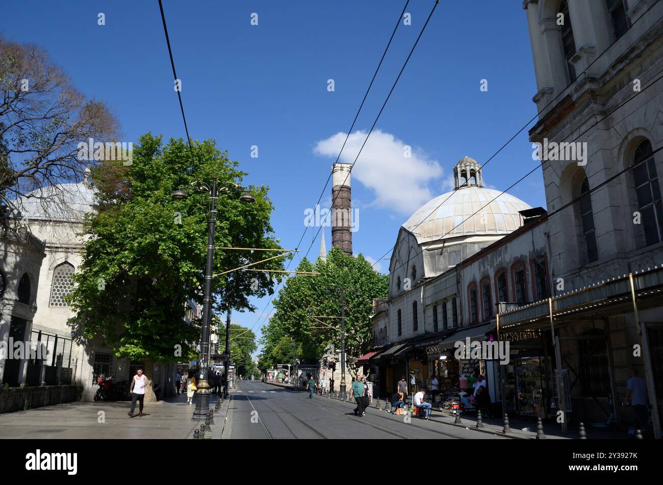 Column of Constantine, Fatih, Istanbul, Turkey, Europe-Asia Stock Photo ...