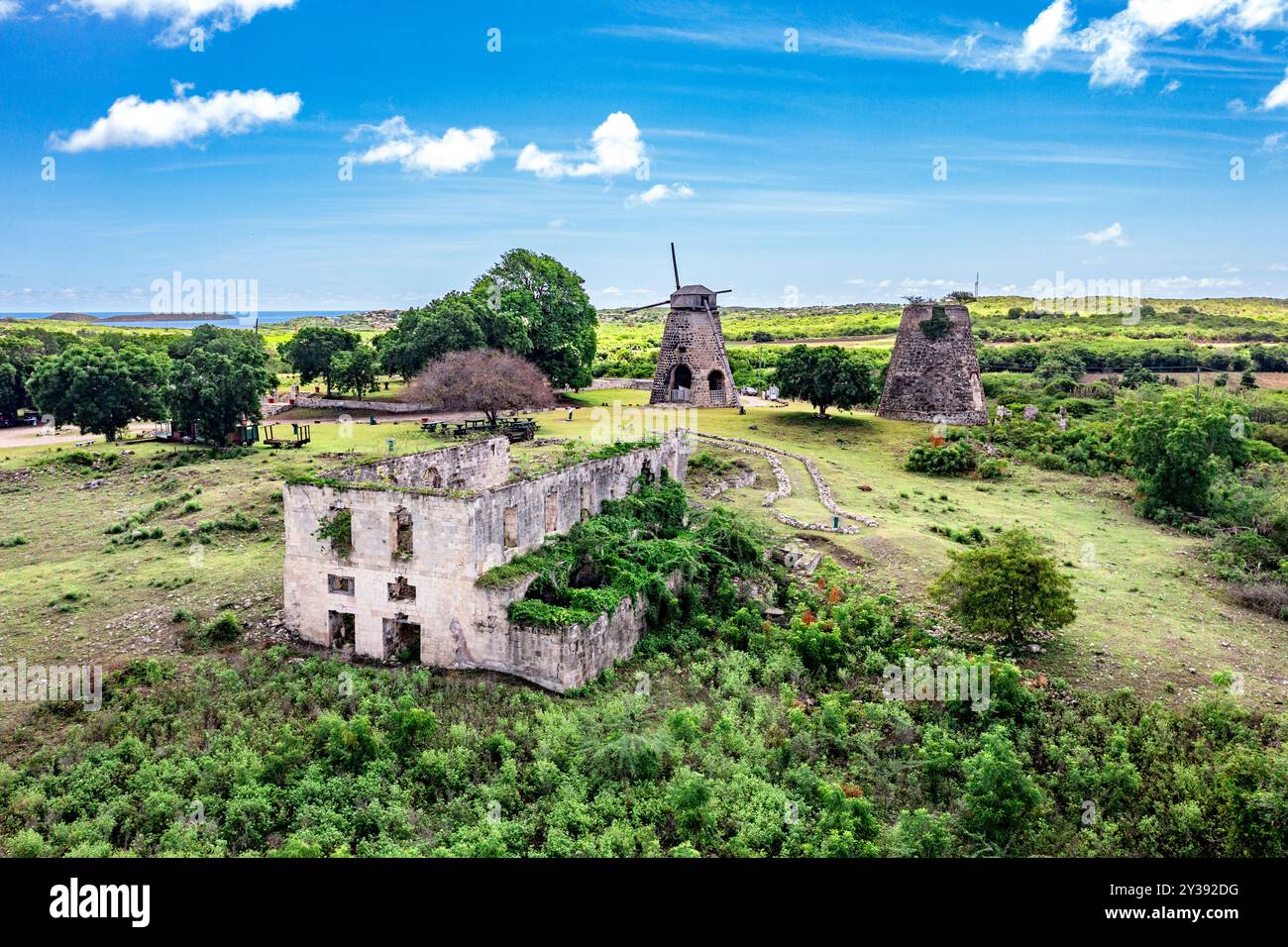 Old sugar plantation with ruins of farm and mills Stock Photo - Alamy