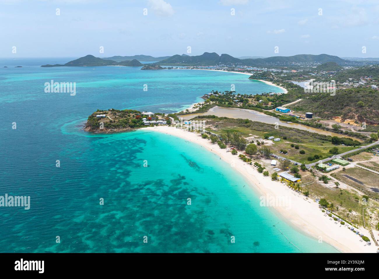 Antigua barbuda view aerial hi-res stock photography and images - Alamy