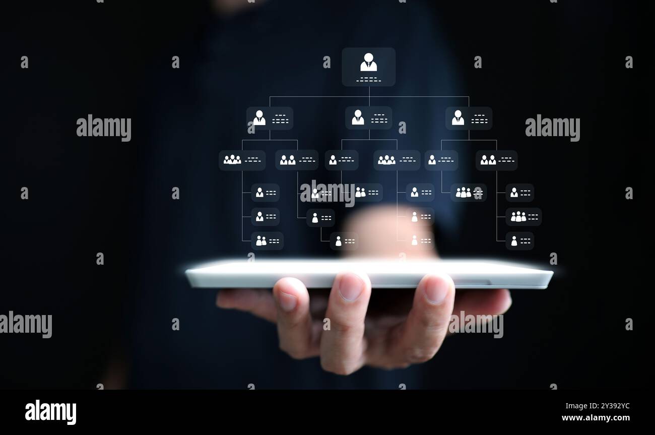 Organizational chart people icon organizational hi-res stock photography and images - Alamy