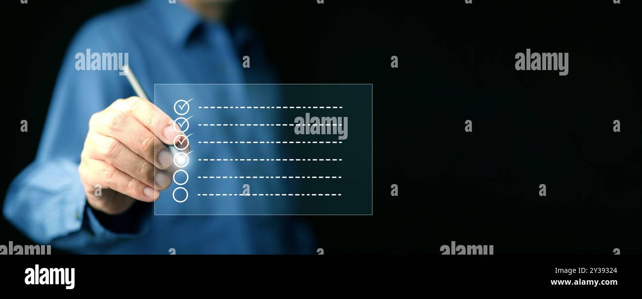 Virtual questionnaire hi-res stock photography and images - Alamy