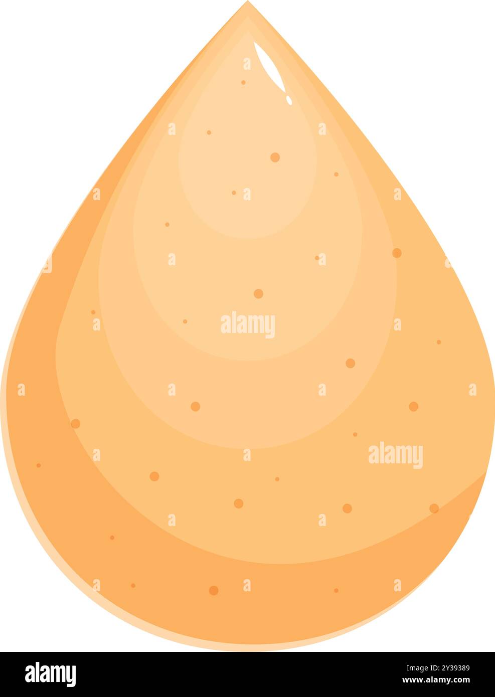 This is a light yellow liquid drop falling down Stock Vector Image ...