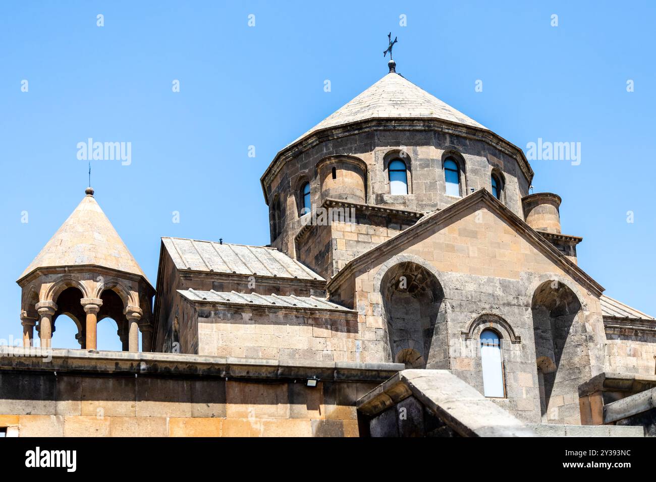 cupola of Saint Hripsime Church in Etchmiadzin, Armenia on sunny summer ...