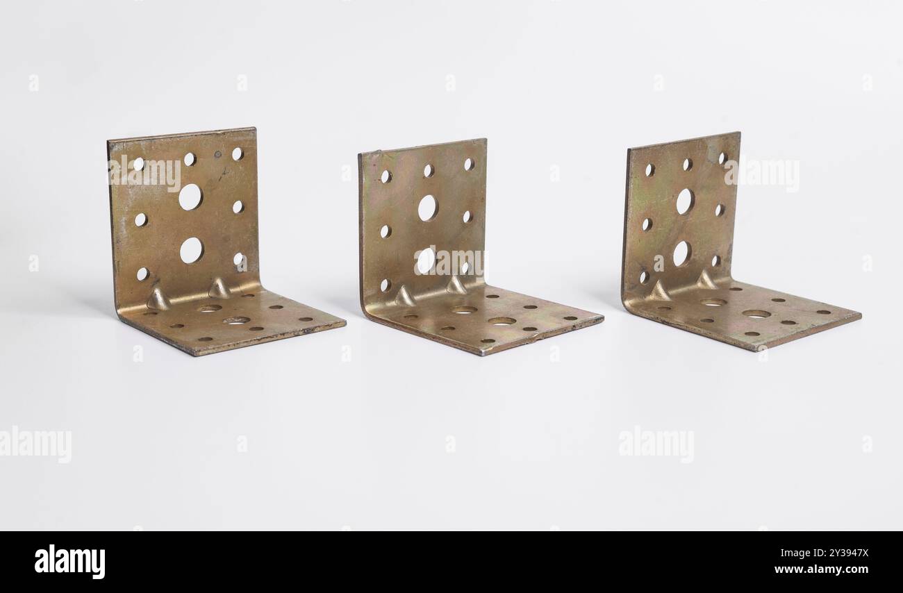 metal corner connecting element. isolated Stock Photo - Alamy