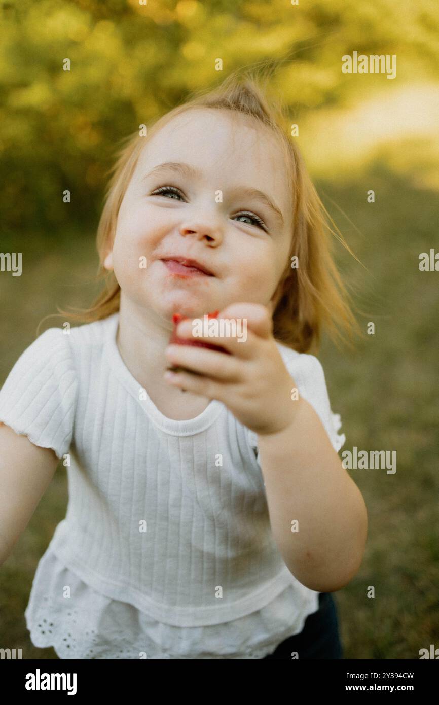 Happy children farmer hands holding hi-res stock photography and images ...