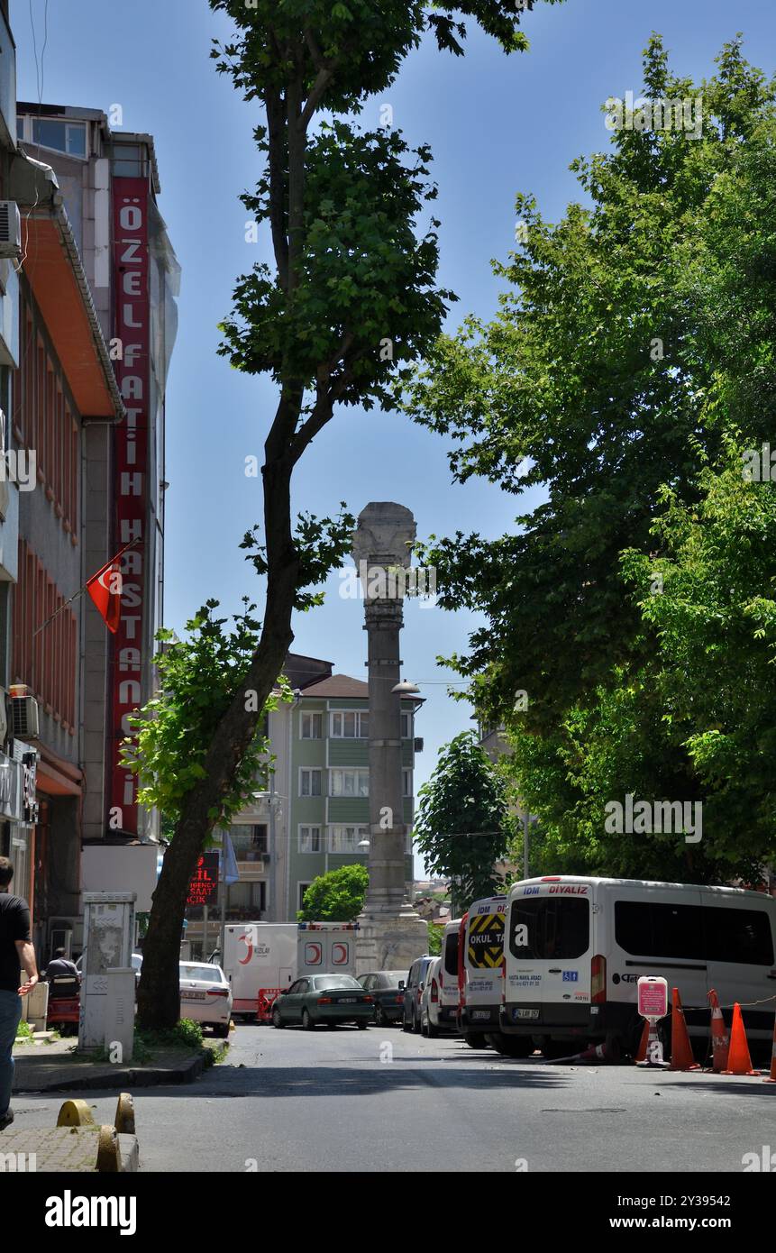 Column of Marcian, Fatih, Istanbul, Turkey, Europe-Asia Stock Photo - Alamy