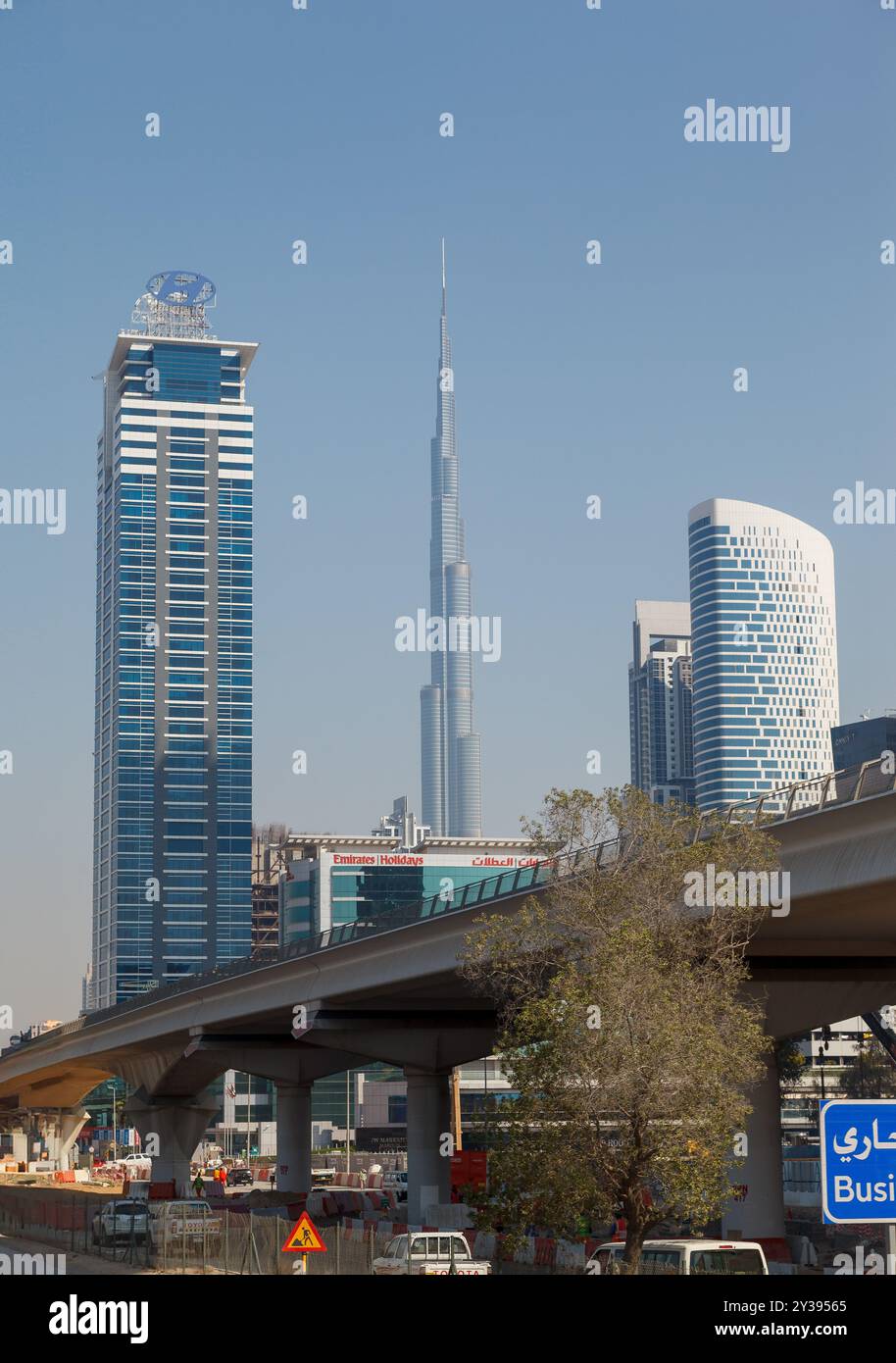 The Burj Khalifa modern tower skyscraper tower and the modern ...