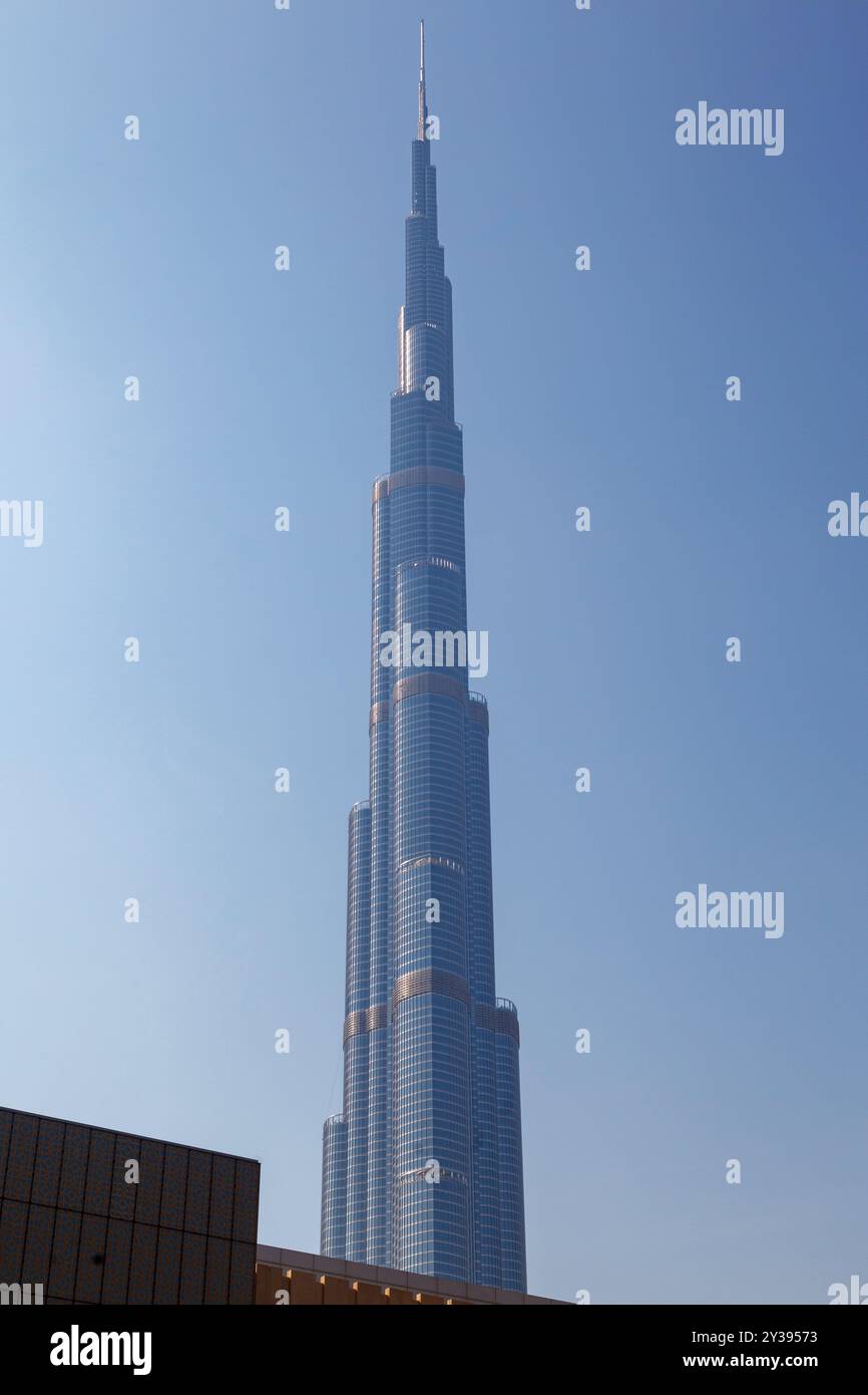 The Burj Khalifa modern tower skyscraper tower in Dubai, United Arab ...