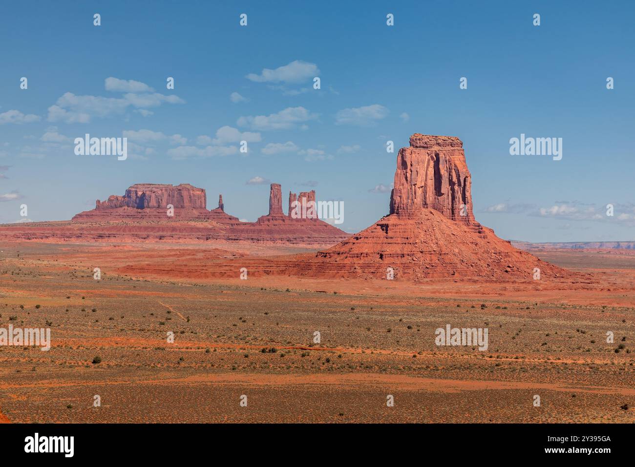 The most famous monuments in the Monument Valley, Arizona USA Stock ...