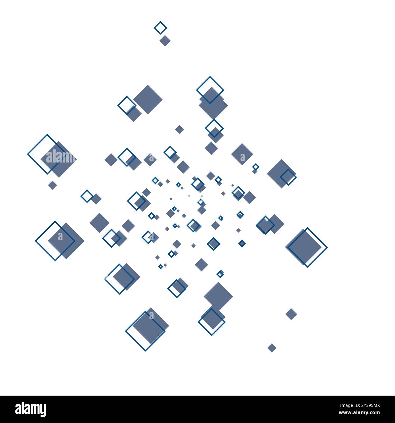 Abstract dark squares design Cut Out Stock Images & Pictures - Alamy