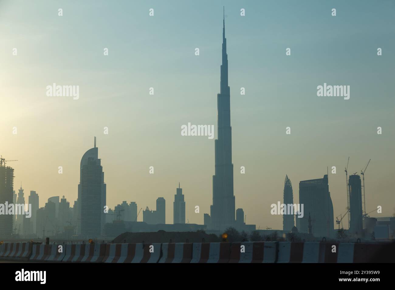 The Burj Khalifa modern architecture tower skyscraper and the skyline ...