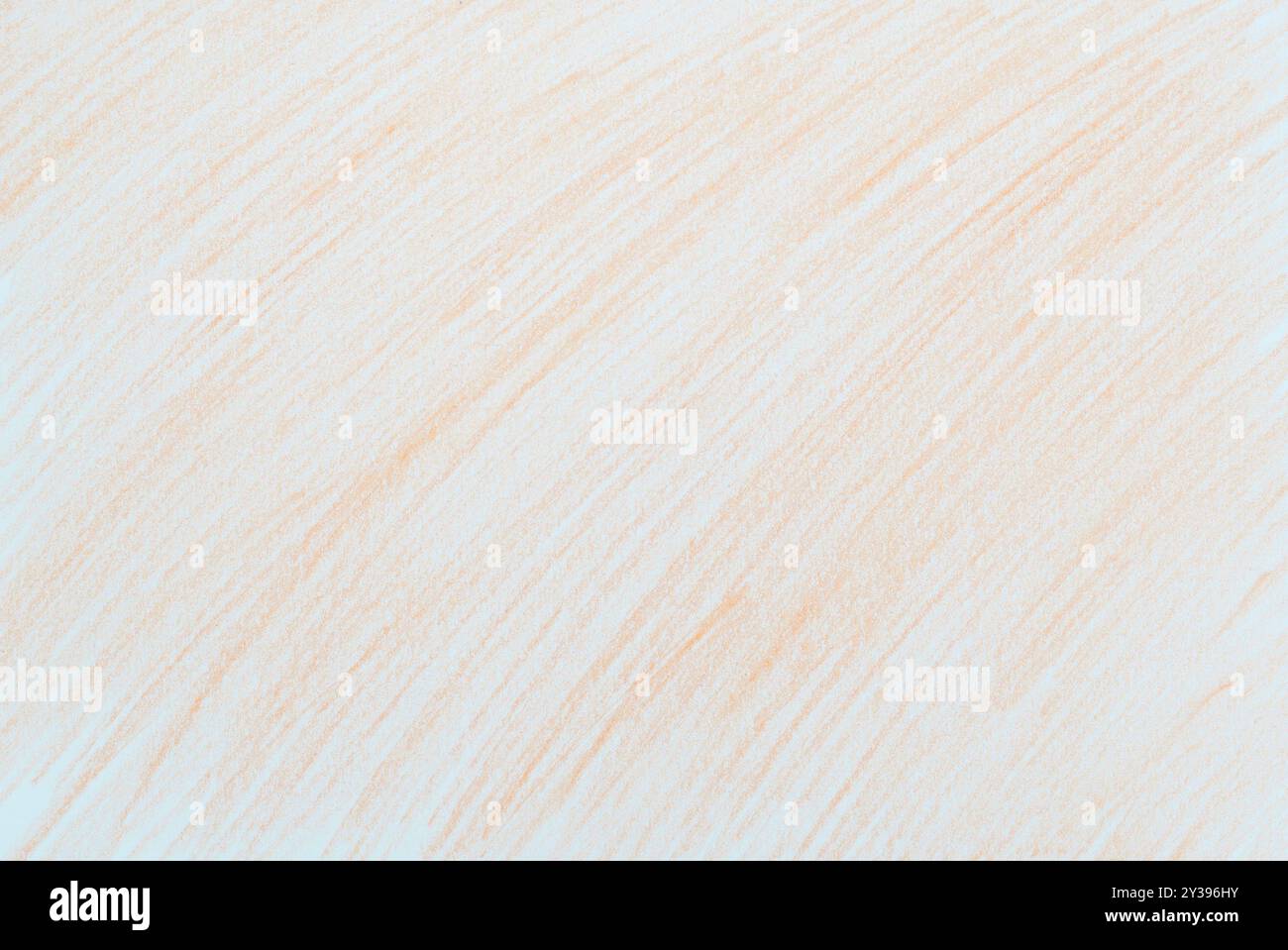 Orange pencil diagonal hatching on white paper background. Hand drawn ...