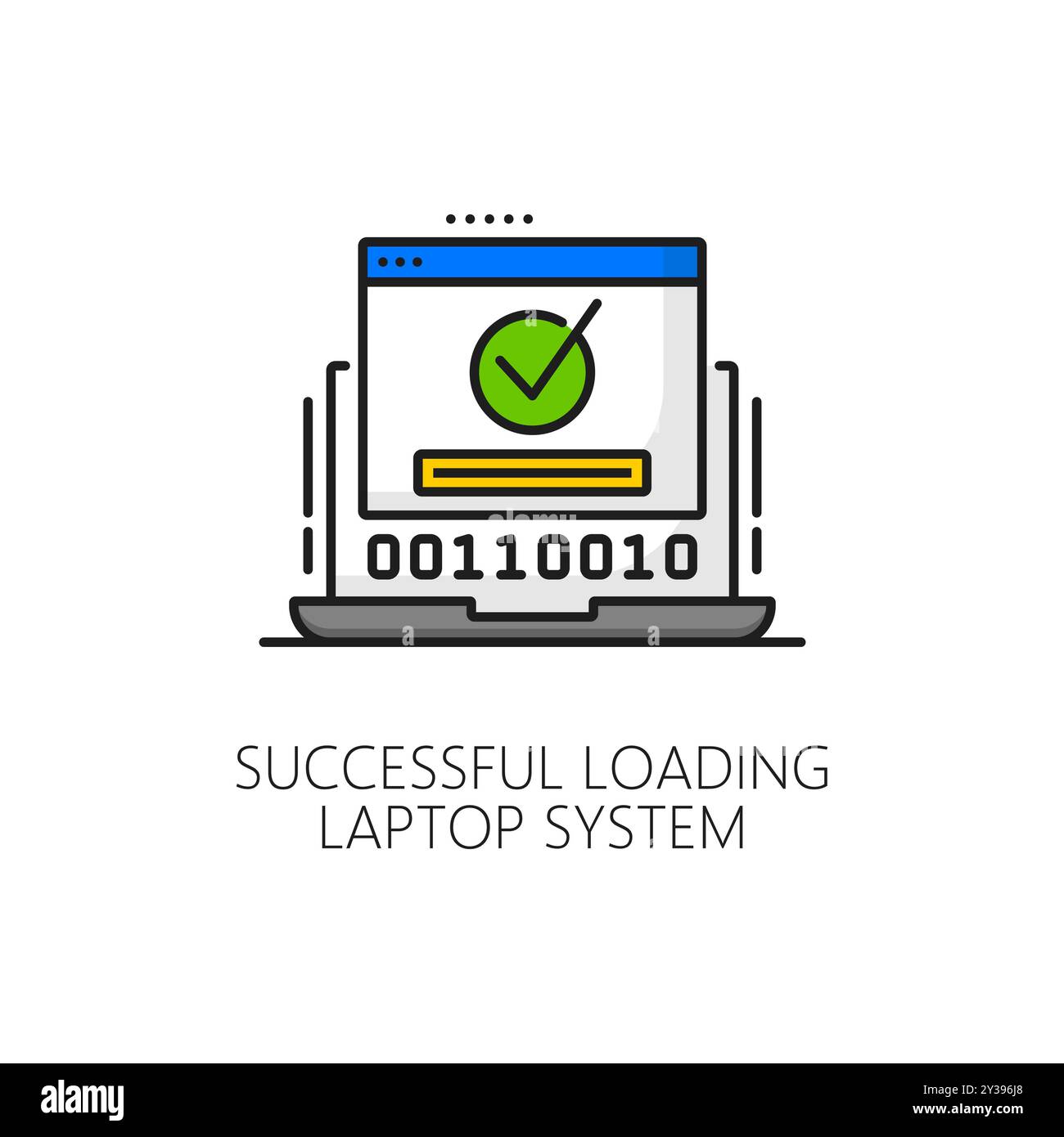 Loading information screen code Cut Out Stock Images & Pictures - Alamy