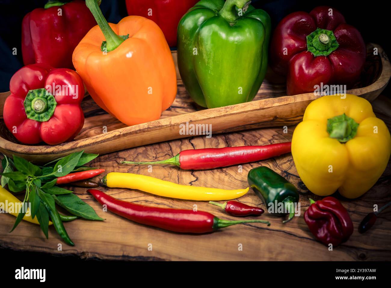 Various types of peppers hi-res stock photography and images - Alamy