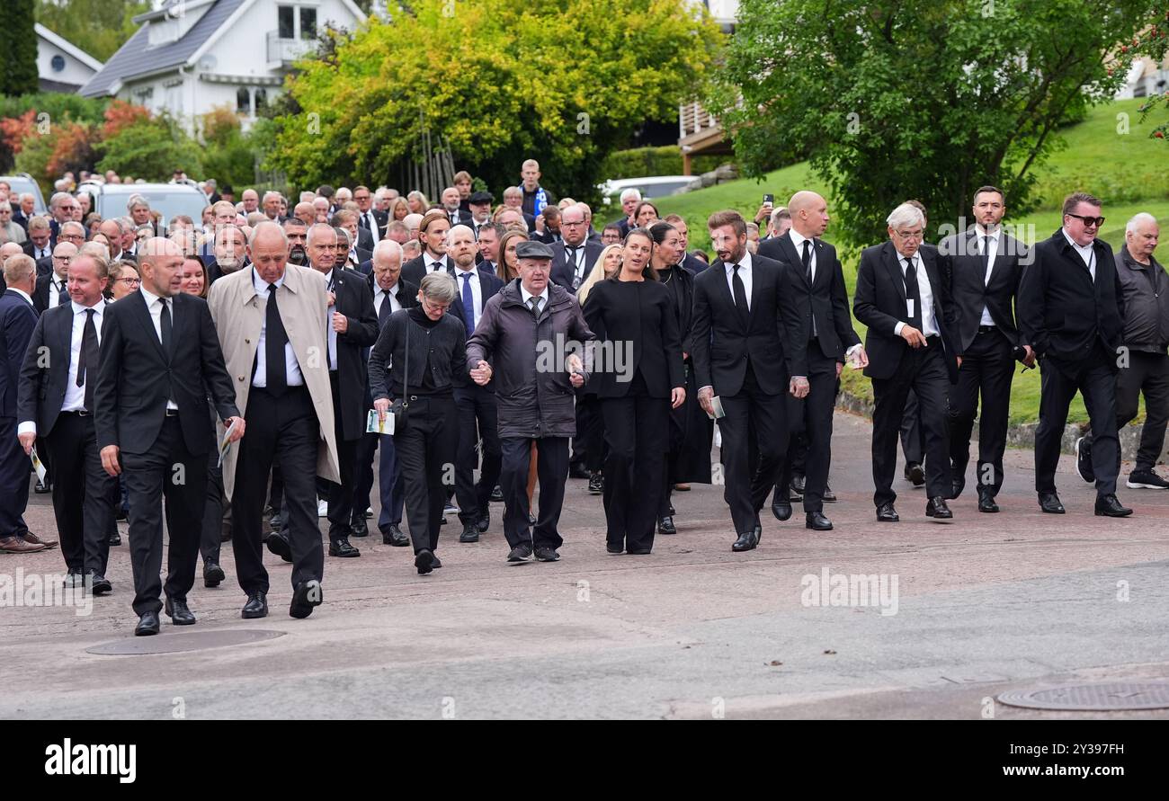 The funeral procession for Sven-Goran Eriksson, including his former ...