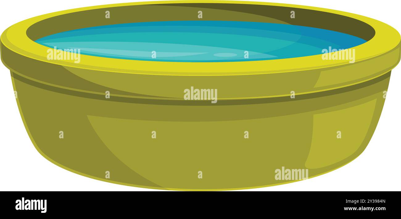 Large yellow basin containing water, suitable for various purposes like ...