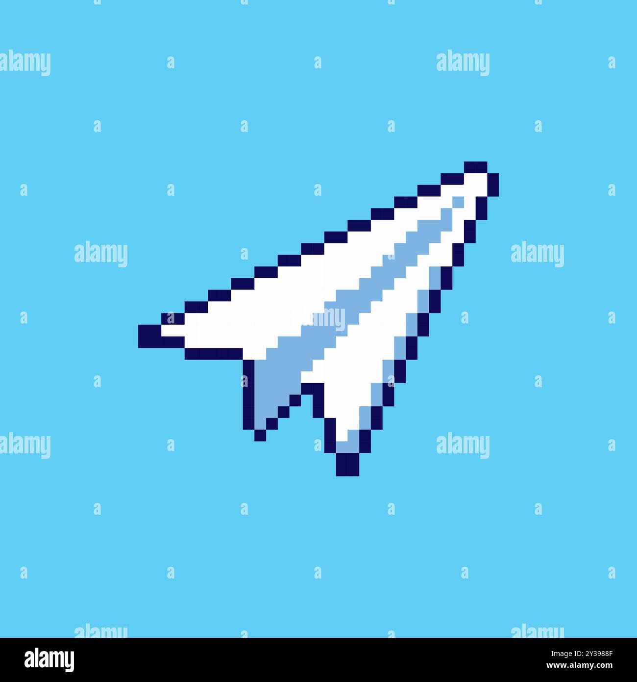 Pixel art paper plane game asset design Stock Vector Image & Art - Alamy