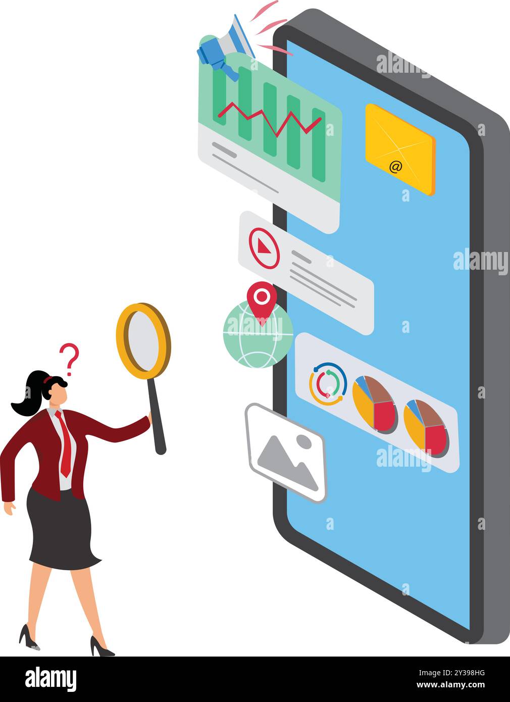 Search engine concept stock Stock Vector Images - Alamy