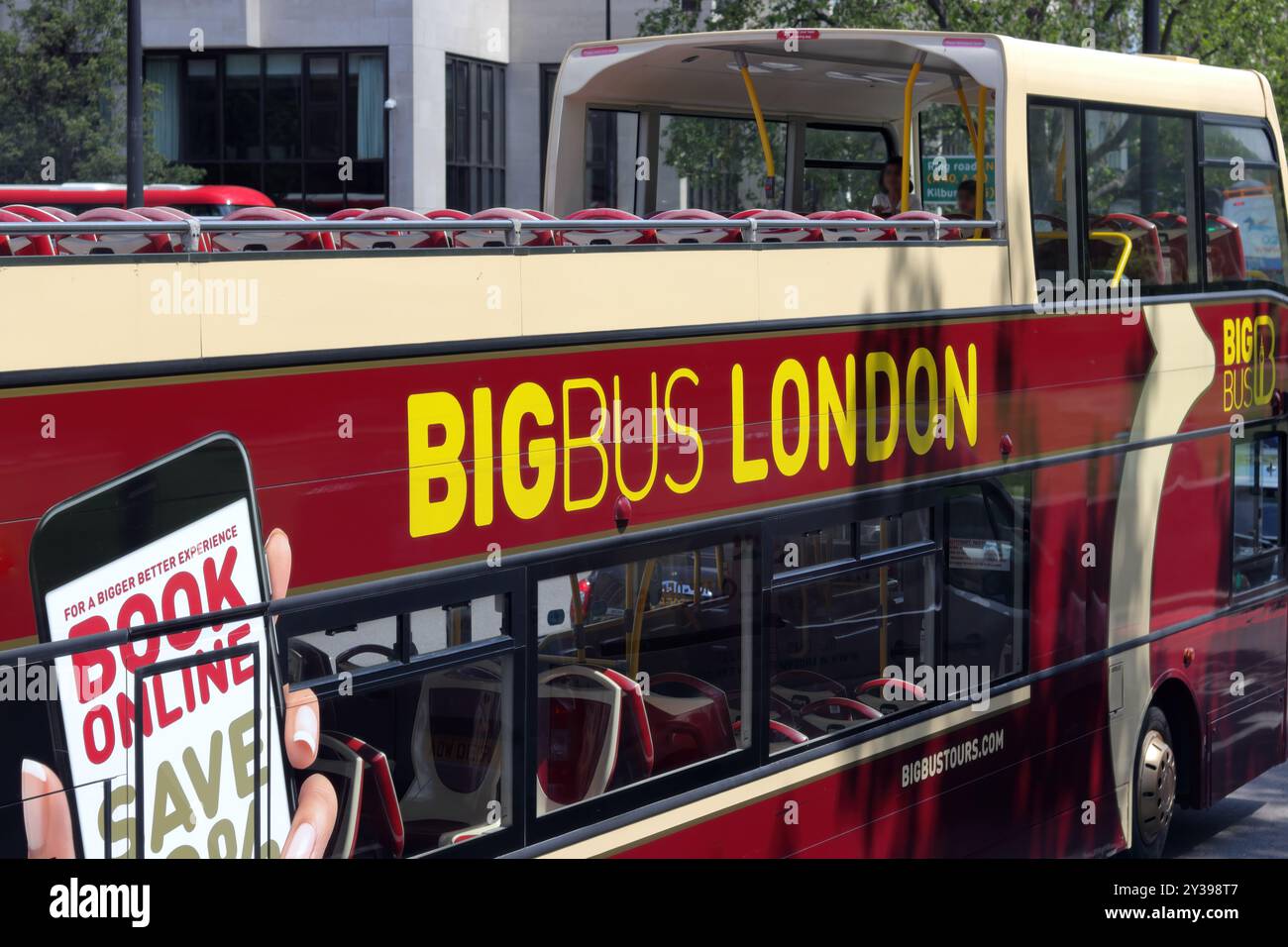 Sightseeing bus in London, Big Bus Tours, an operator of open top bus ...