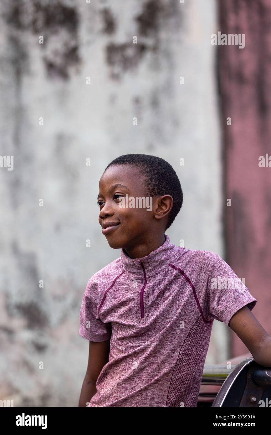 African male child smiling Stock Photo - Alamy