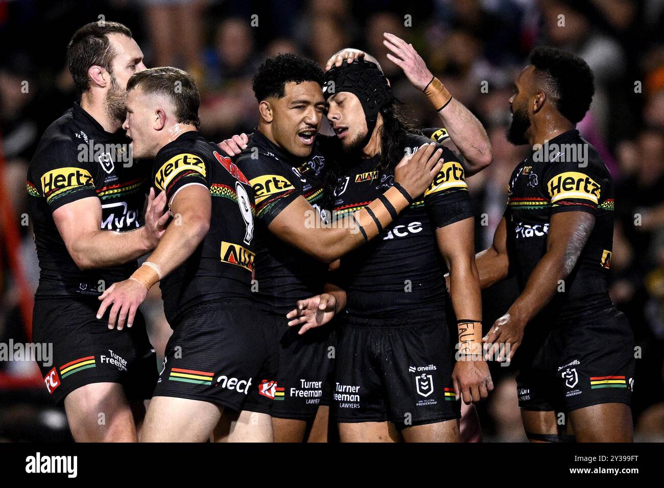 Sydney, Australia. 13th Sep, 2024. Jarome Luai of the Panthers (second ...