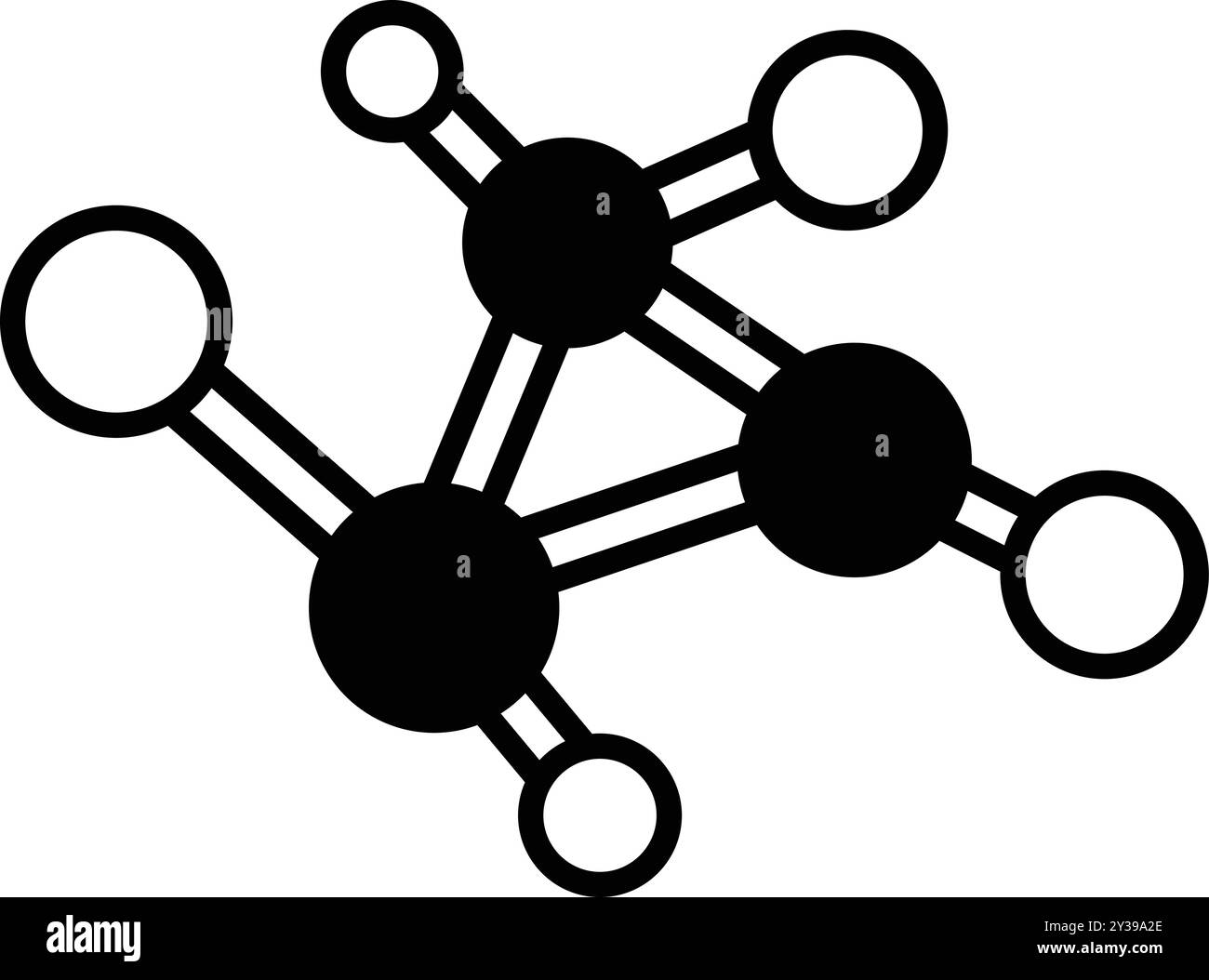 A Drawing Of A Molecule With A Line Connecting It To Other Molecules