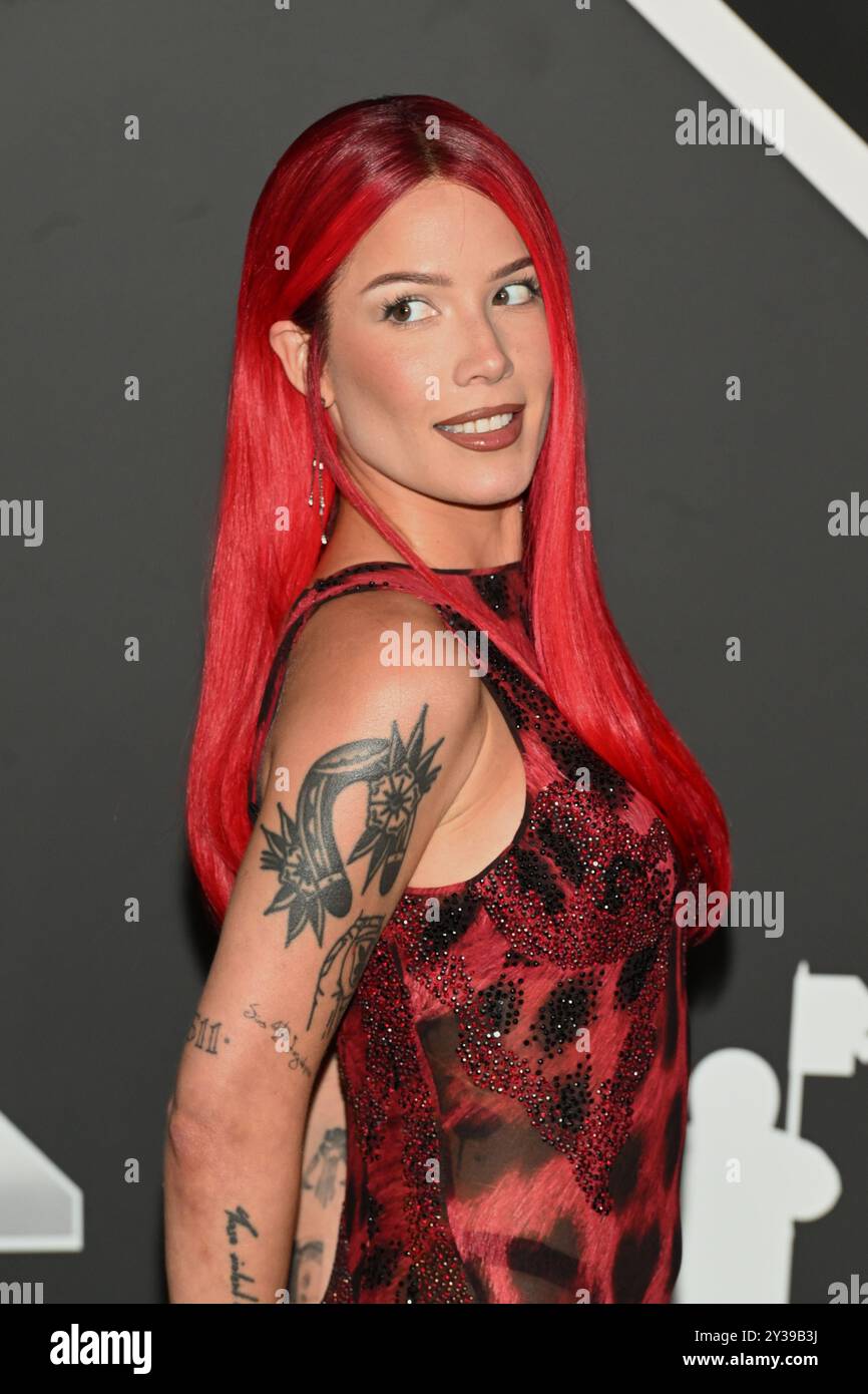 Halsey attends the 2024 MTV Video Music Awards at UBS Arena on ...