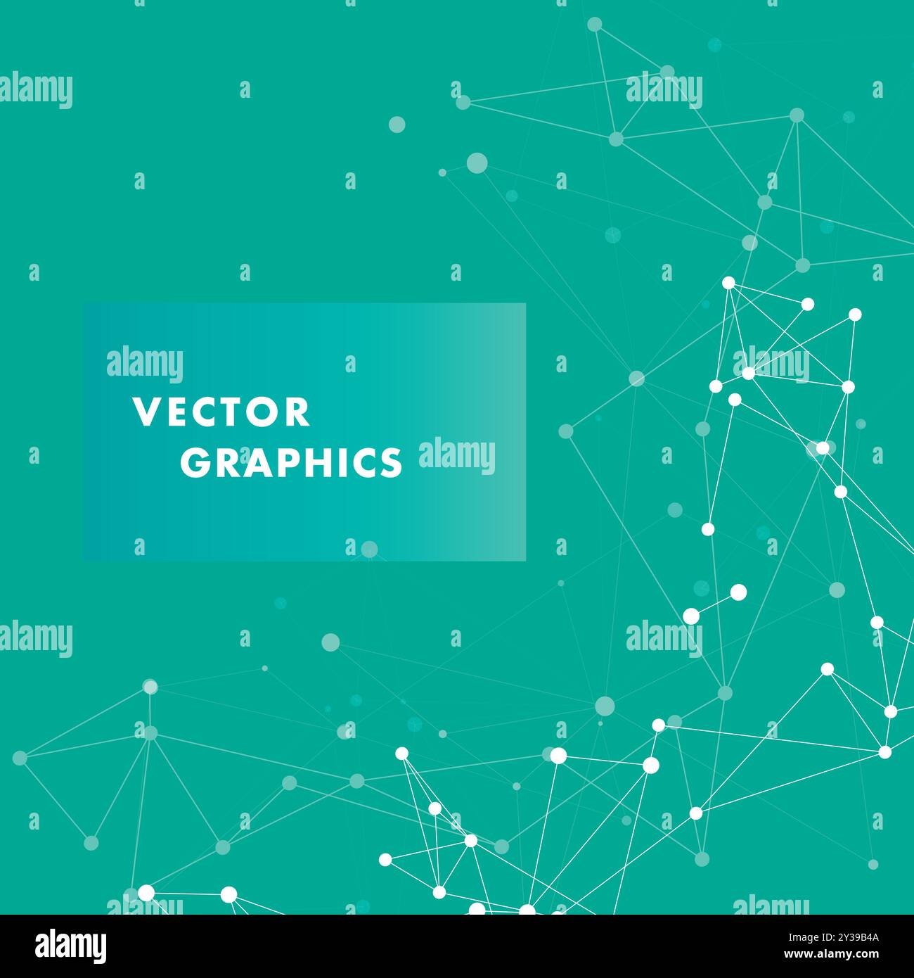 Vector connect lines and dots. Banner template for technology. Biology molecule futuristic ...