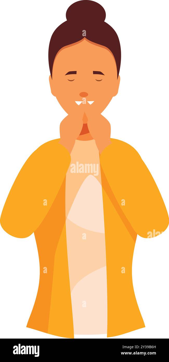 Woman breathing out Stock Vector Images - Alamy