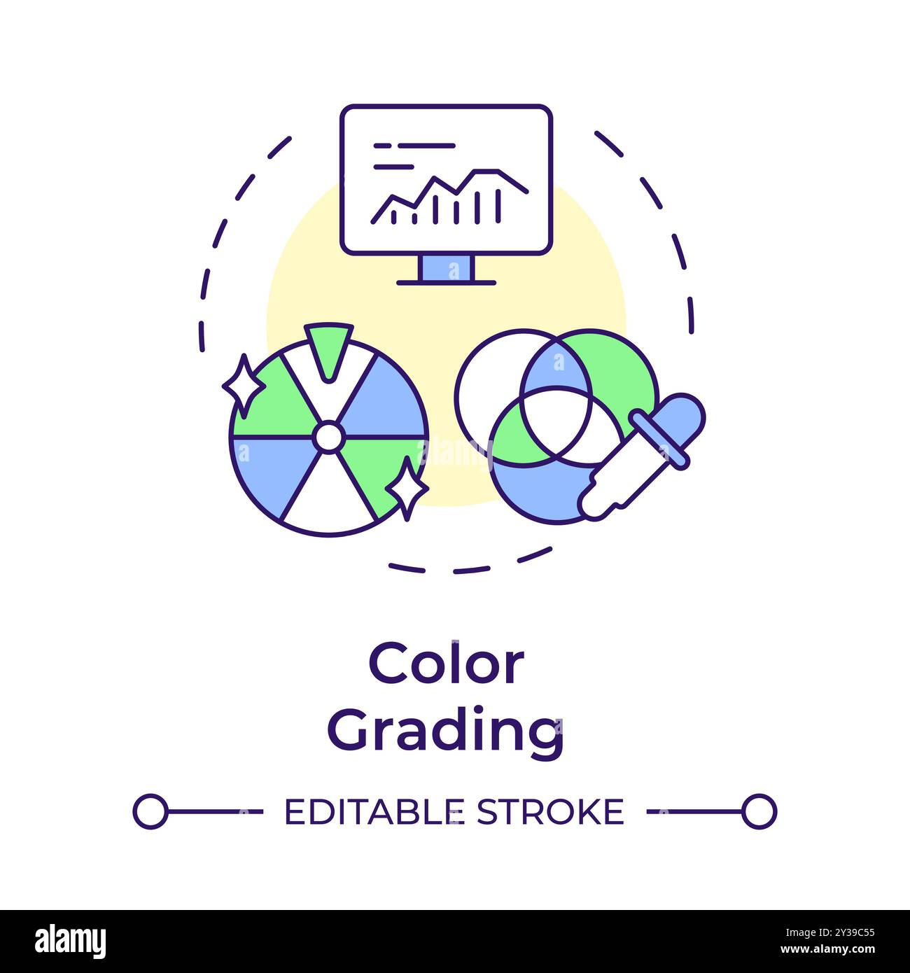Color grading multi color concept icon Stock Vector Image & Art - Alamy