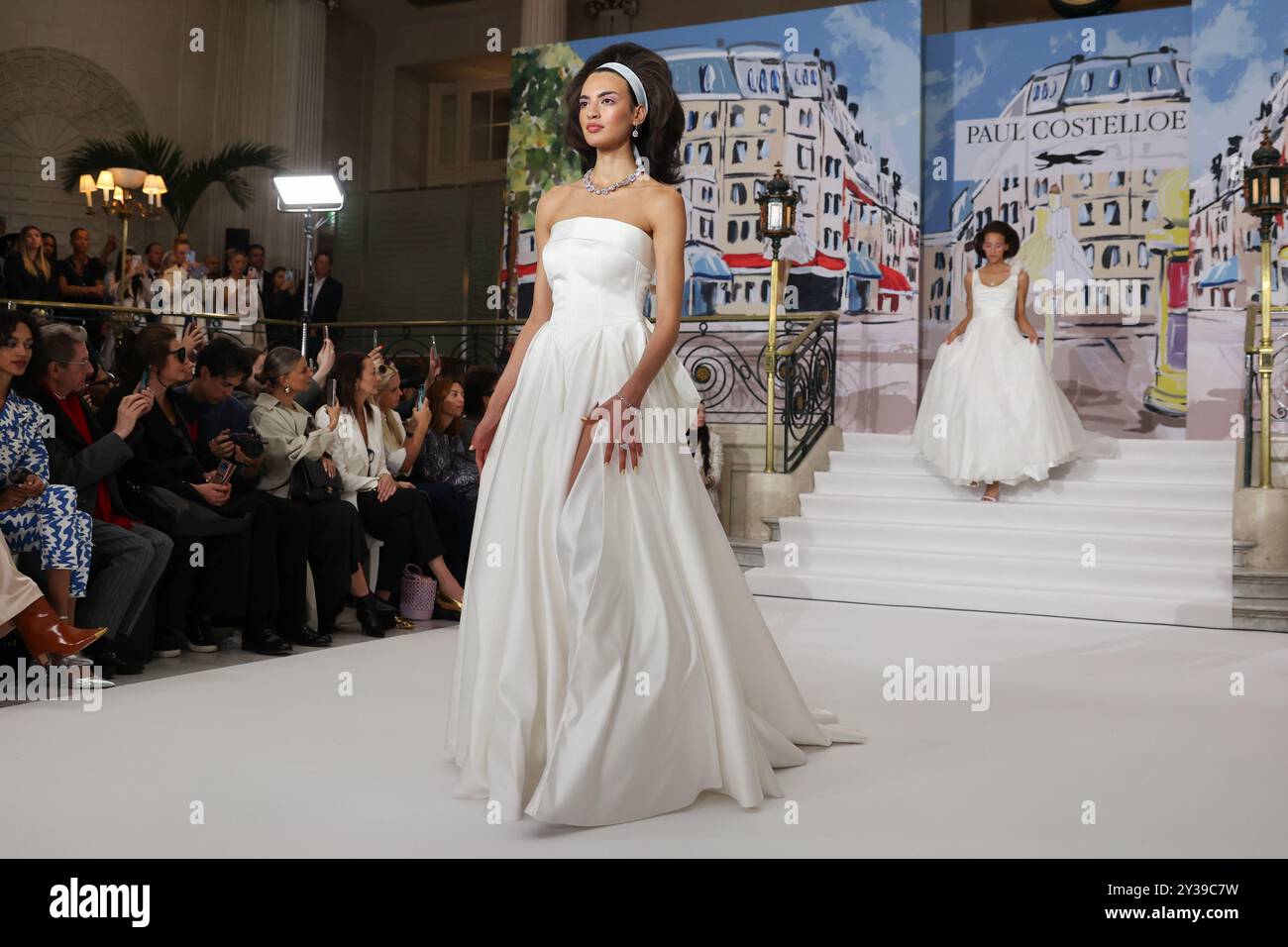 London, UK. Friday September 13, 2024. Models on the catwalk at the ...