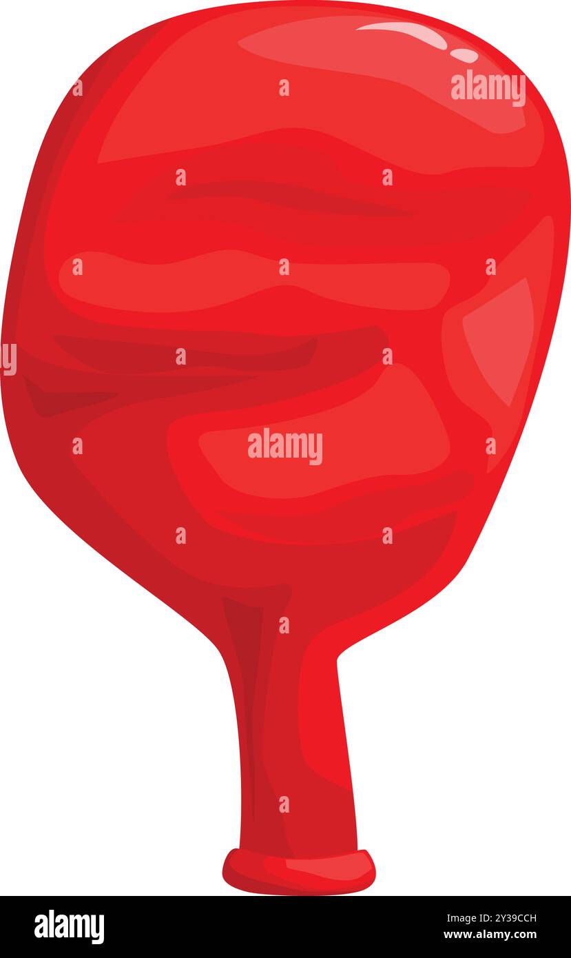 Cartoon illustration of a red balloon floating with helium celebrating a party Stock Vector ...