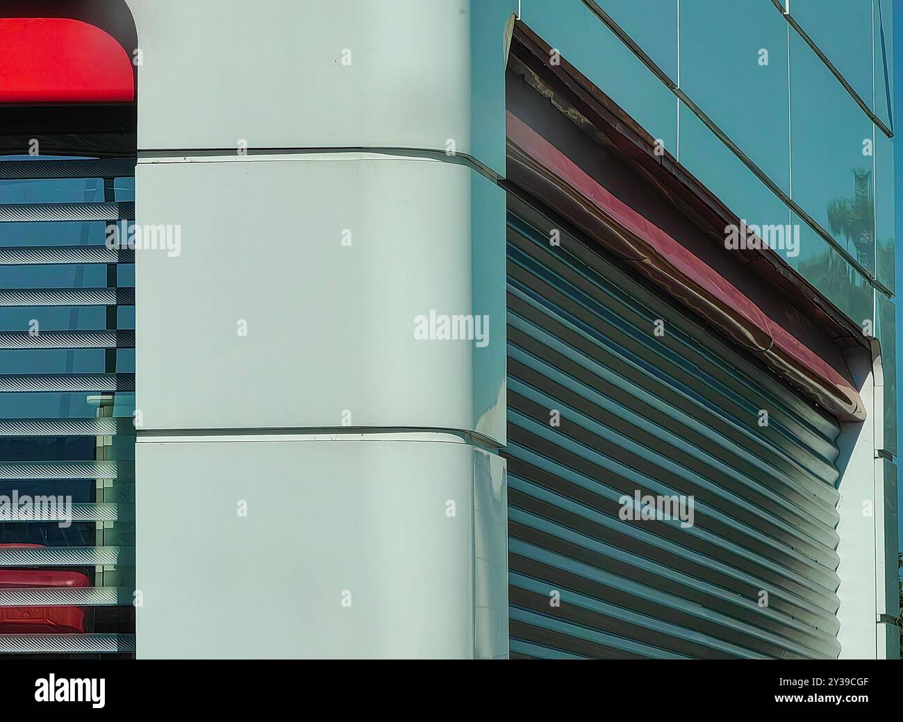 Blinds: Pattern and Texture within a Window Frame, Part of the Building ...