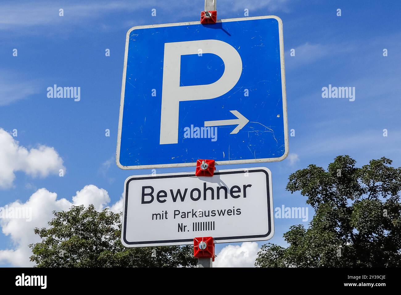 Parkplatz Verkehrsschild, Symbolbild, Parken, Anwohnerparken ...