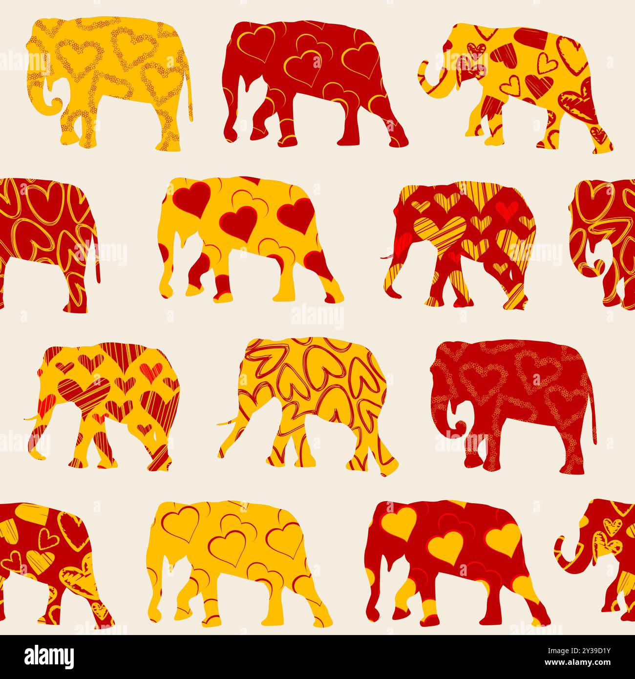 Elephants patterns Stock Vector Images - Alamy