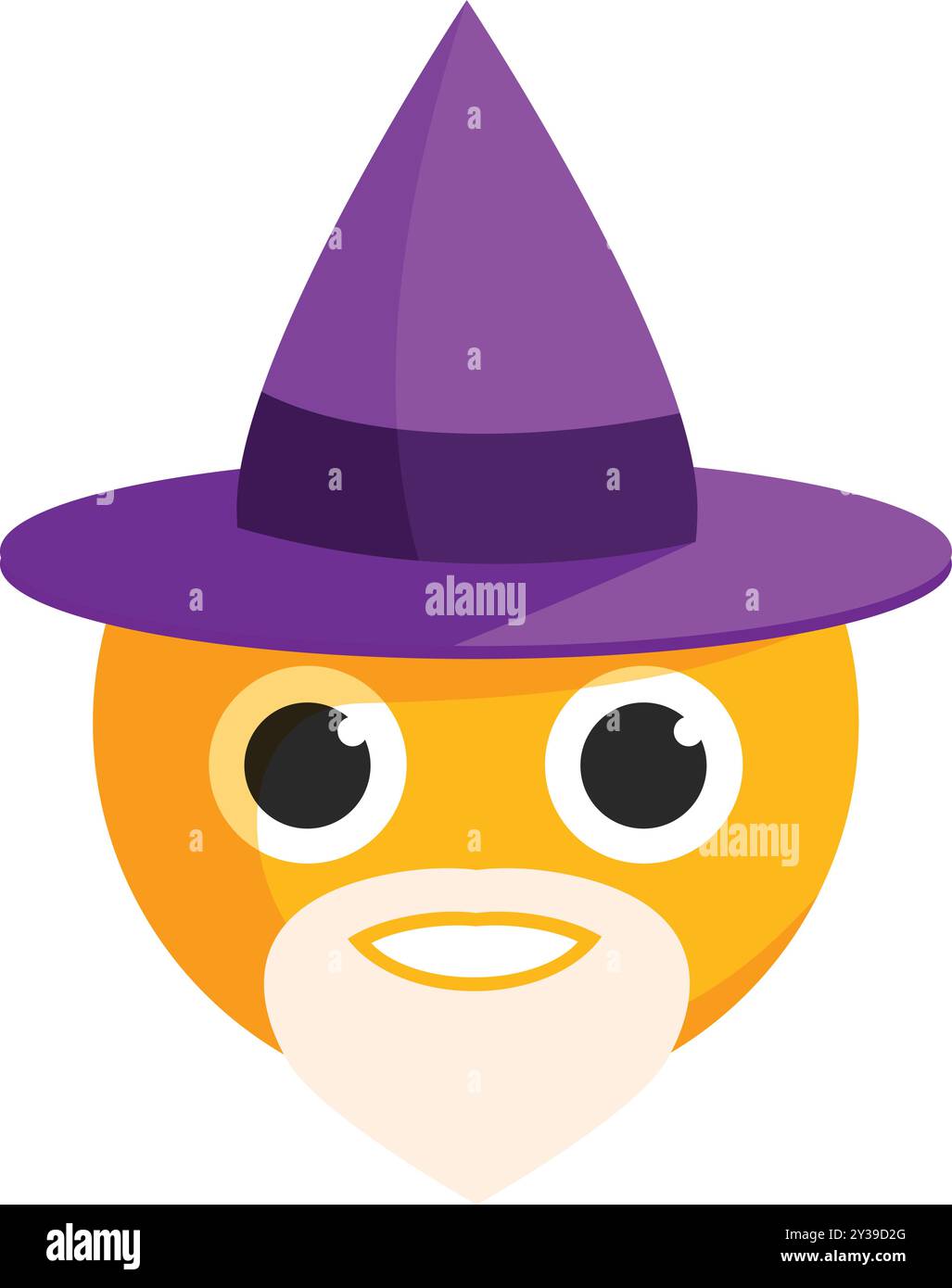 Cartoon drawing of a wizard face, with wide eyes and white beard ...