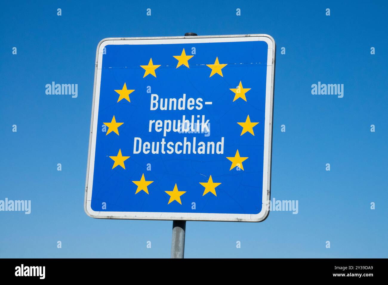 Border germany sign not aerial hi-res stock photography and images - Alamy