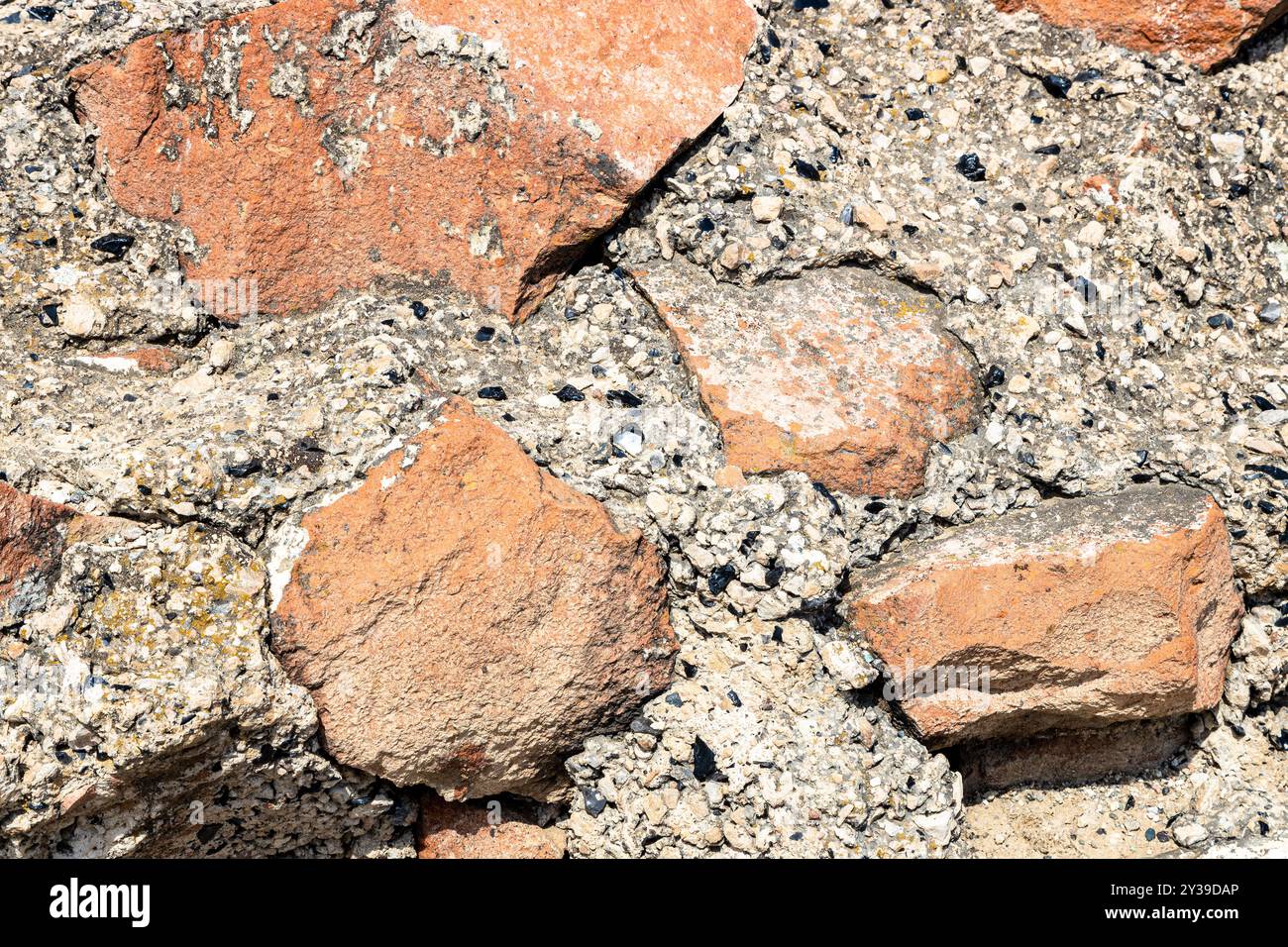 red and black tuff stones bonded with mortar with rubble and Armenian ...