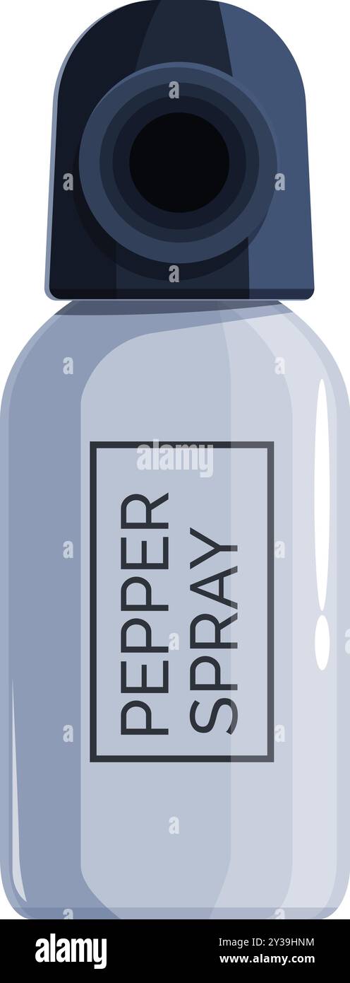Cartoon pepper spray for self defense guaranteeing safety from attack ...