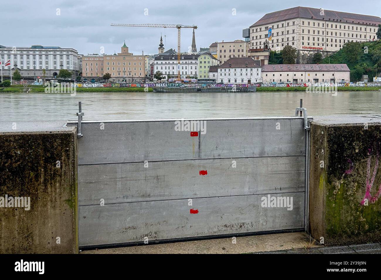 Linz, Urfahr, Hochwasser 13.09.2024, Linz, AUT, Urfahr, Hochwasser, im ...