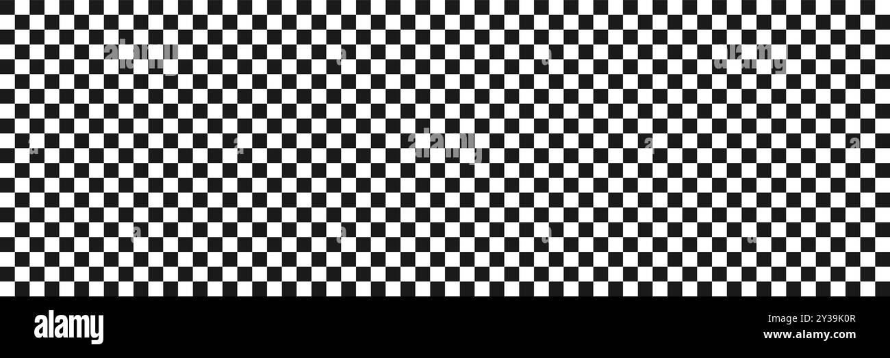 Race checker flag seamless pattern. Black and white rally texture. Checkerboard finish f1 design ...
